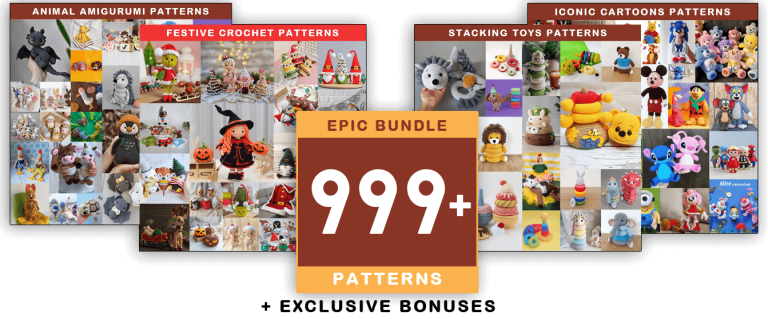Epic bundle : 999+ Amigurumi Crochet patterns - Craftyo